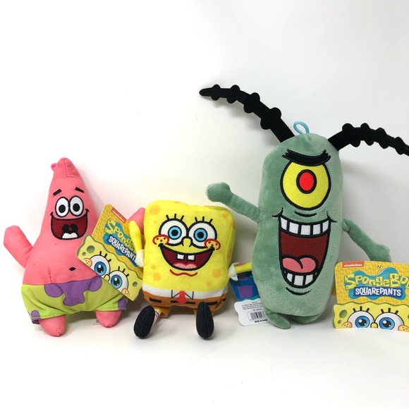 Good Stuff | Toys | Set Of 3 Spongebob Squarepants Patrick And Plankton ...